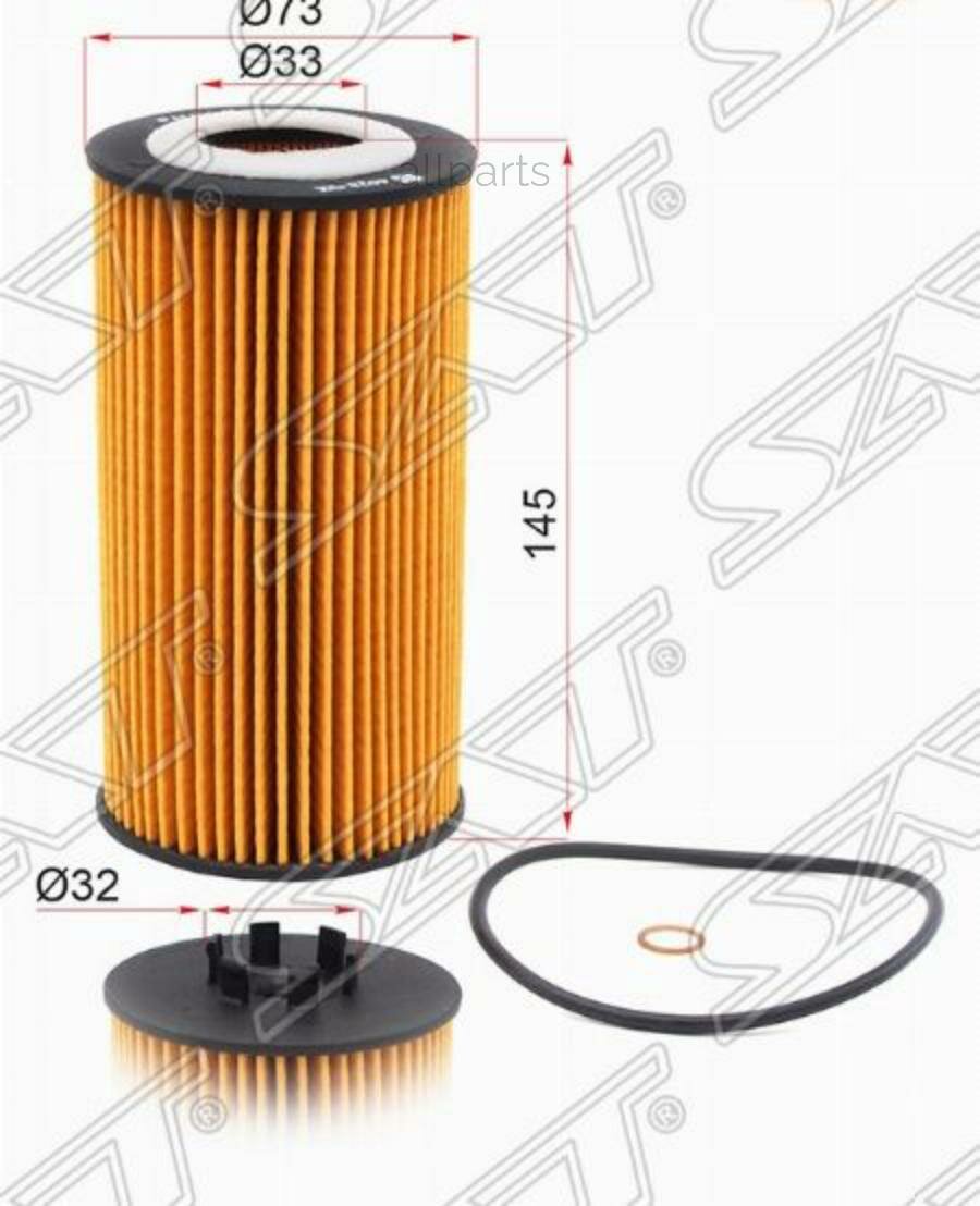 SAT ST-079198405A Фильтр масляный Audi A4 00-09 / A6 97-10