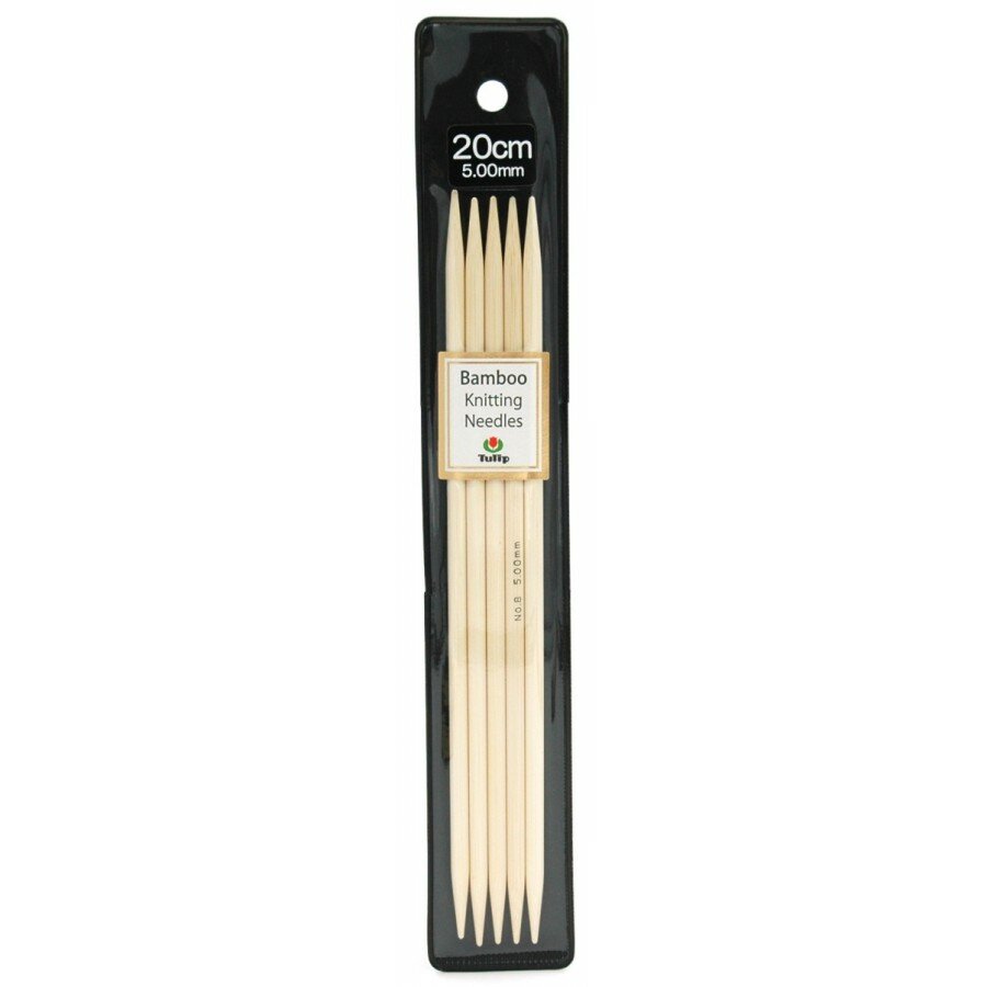 Спицы чулочные Bamboo 5мм/20см, Tulip, KND080500