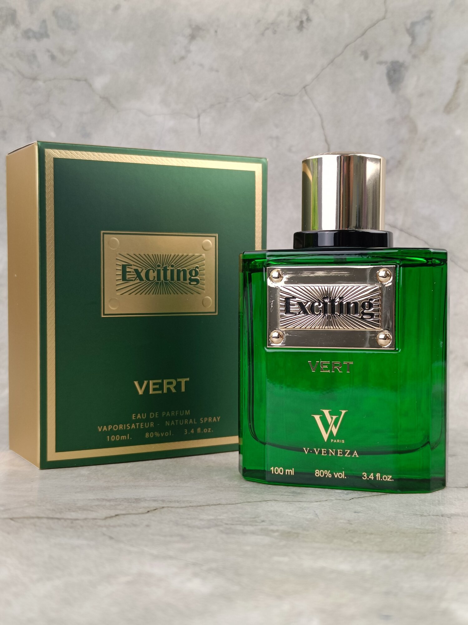 Вода парфюмерная V.Veneza Exciting Vert, unisex, 100 мл