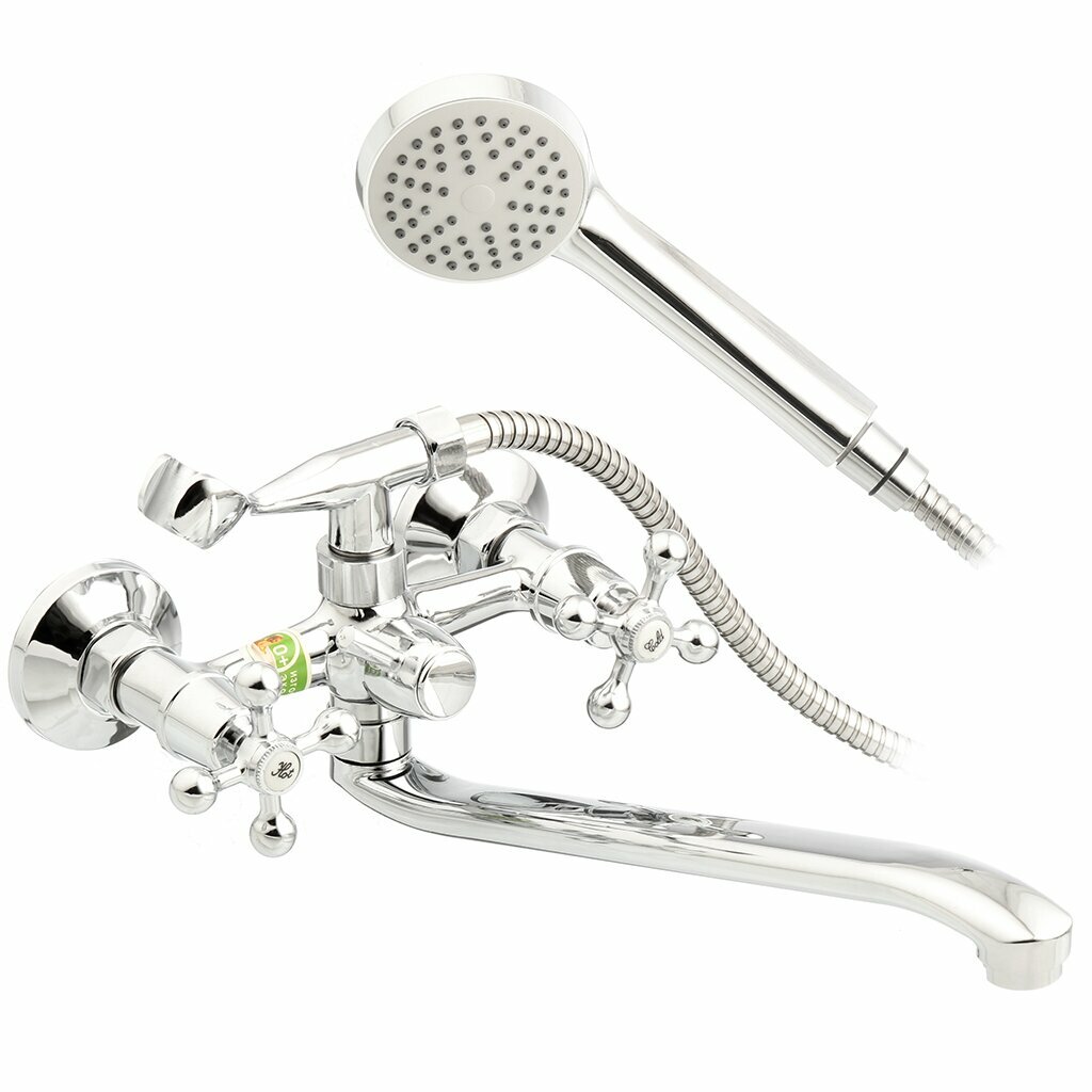 Смеситель для ванны с душем с длинным изливом, кран в ванную, Juguni