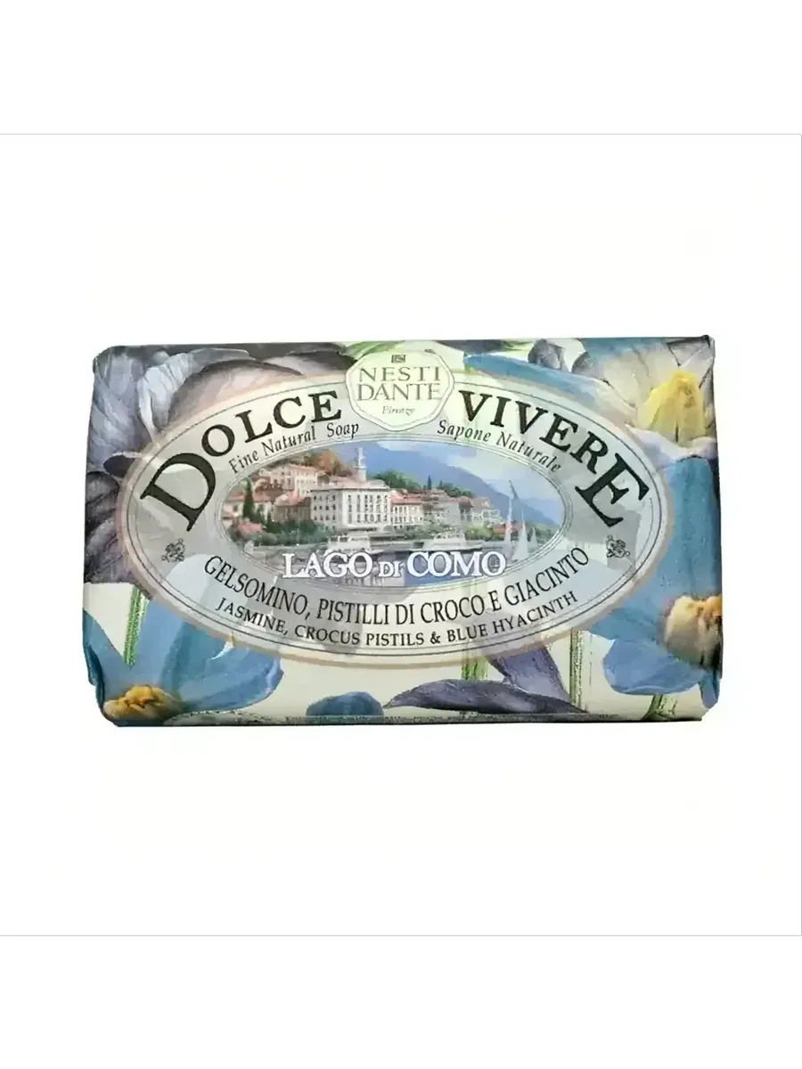 Мыло Nesti Dante Dolce Vivere, Высококачественное растительное "Сладкая Жизнь", Озеро Комо, 250 г