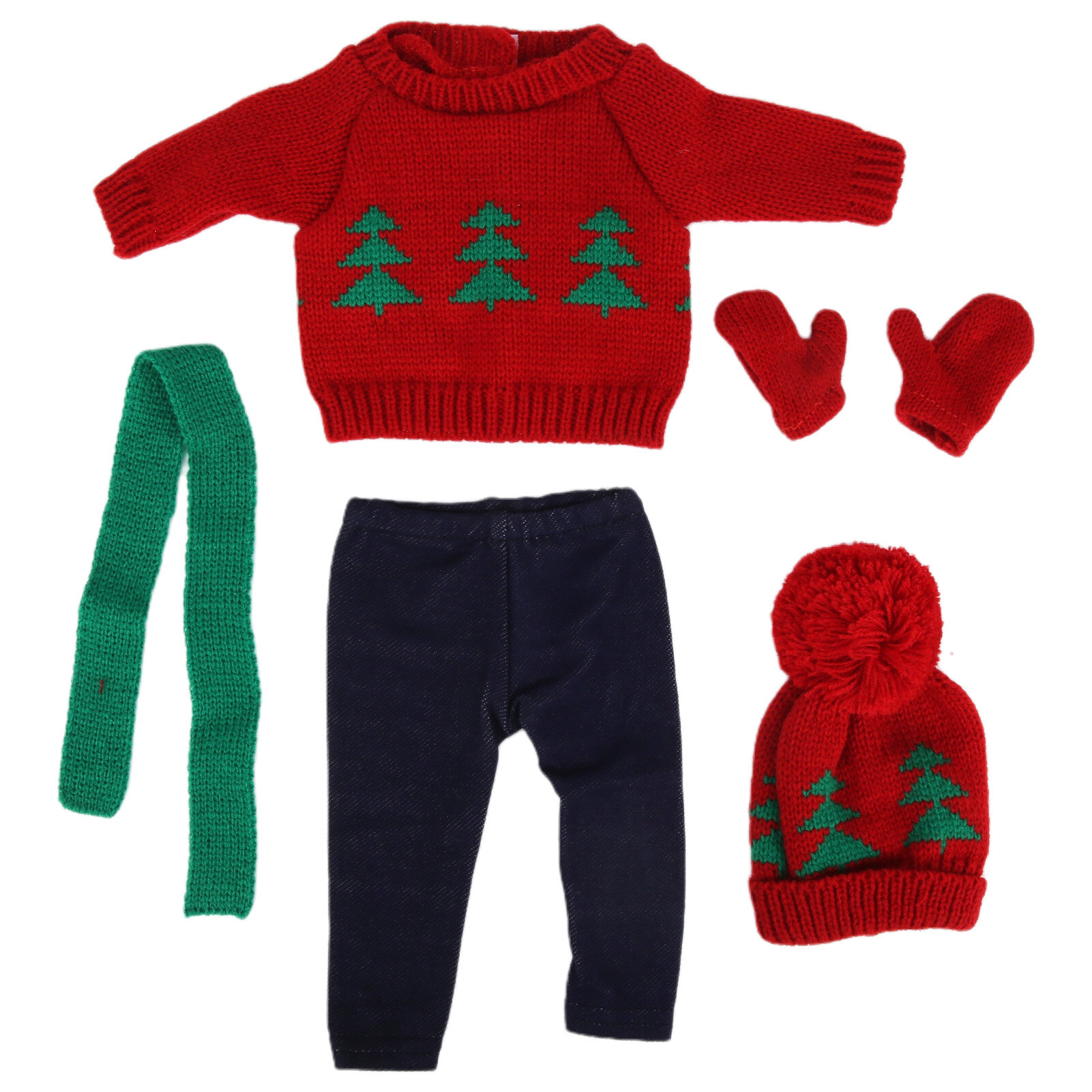 Детская кукольная одежда рождественские брюки шляпы аксессуары куклы для 18 дюймов Dollq18-783