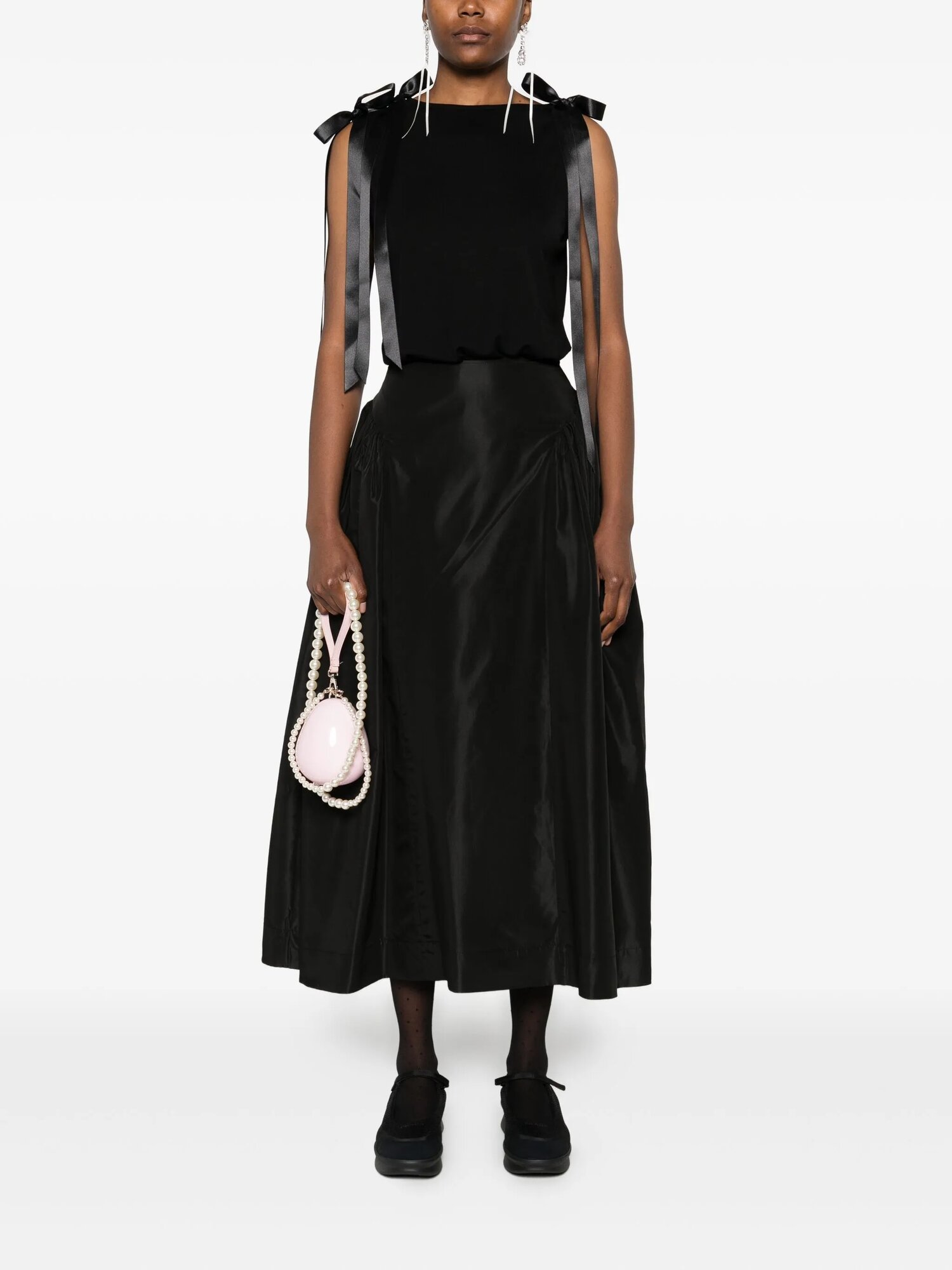 Топ Simone Rocha, размер L, черный — фото 1