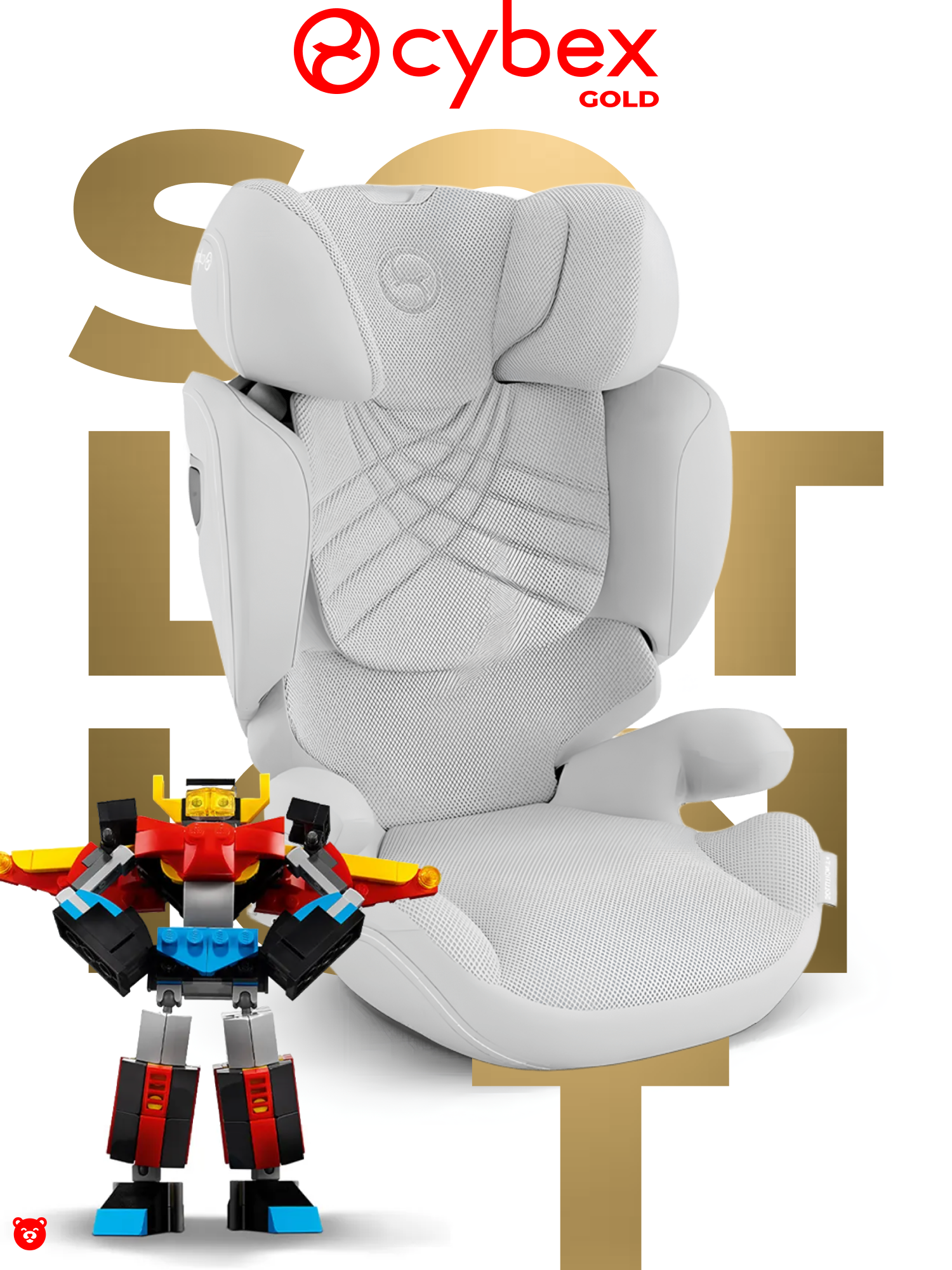 Cybex Автокресло Solution T i-Fix 3-12 лет, Platinum White PLUS