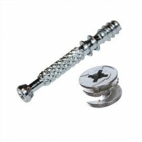 Стяжка эксцентриковая + шток саморезный, комплект, 20 шт