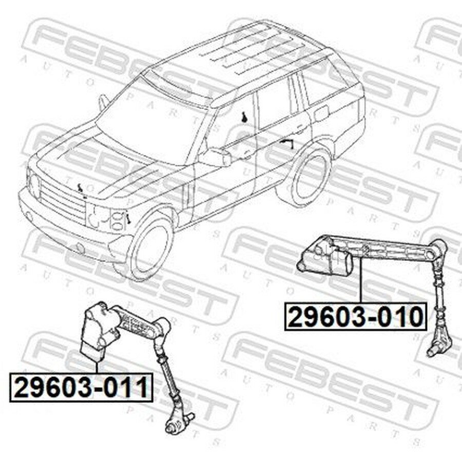 FEBEST 29603-011 Датчик положения кузова передний (для спортивной подвески)
