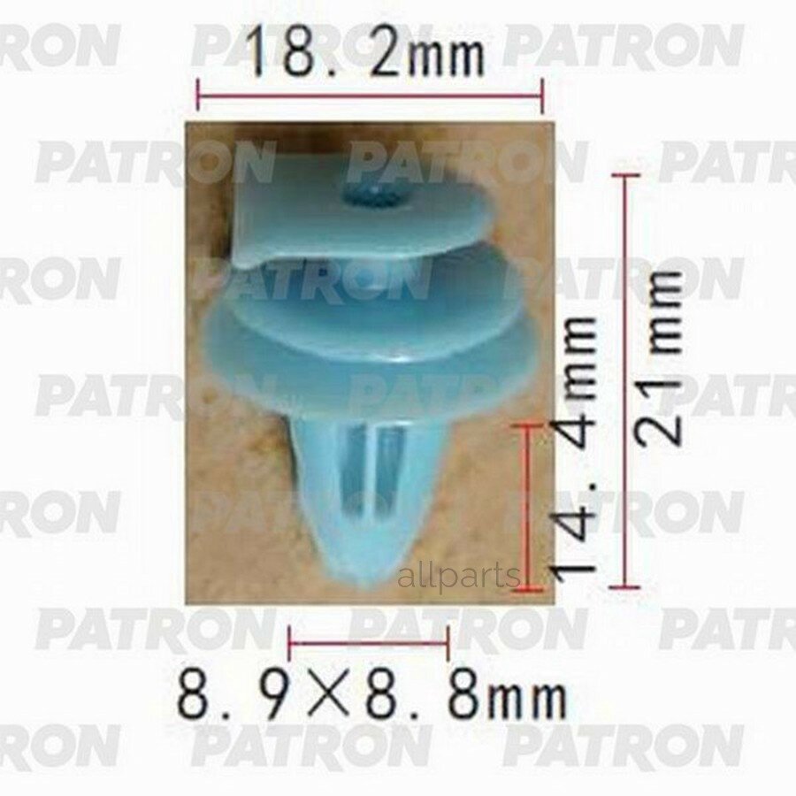 PATRON P37-0650 Клипса пластмассовая Acura, Honda применяемость: отделка дверей, стоек