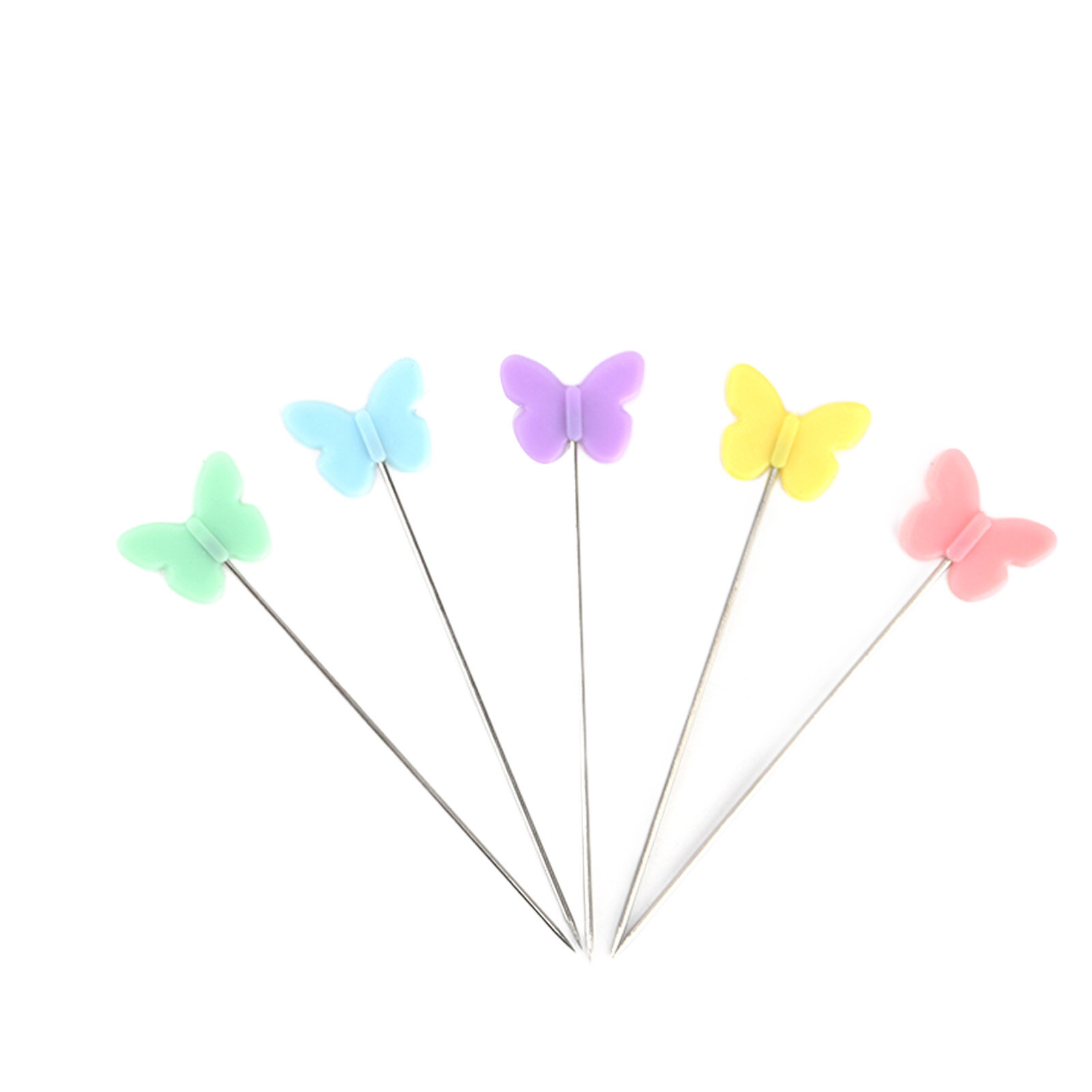 200 шт, булавки с пуговицами в виде цветов, милые цветочные бабочки, красочные декоративные позиционирующие штифты сделай сам , для шитья, скрапбукинга