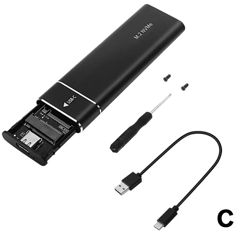 CUJMH Адаптер M.2 NVMe SSD USB C 3.1 Gen2 10 Гбит/с black NVME