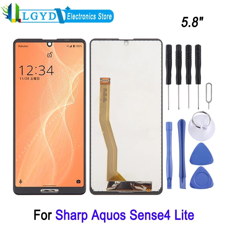 5,8-дюймовый TFT ЖК-экран для Sharp Aquos Sense4 Lite, телефон ЖК-дисплей сенсорный экран ремонт замена части