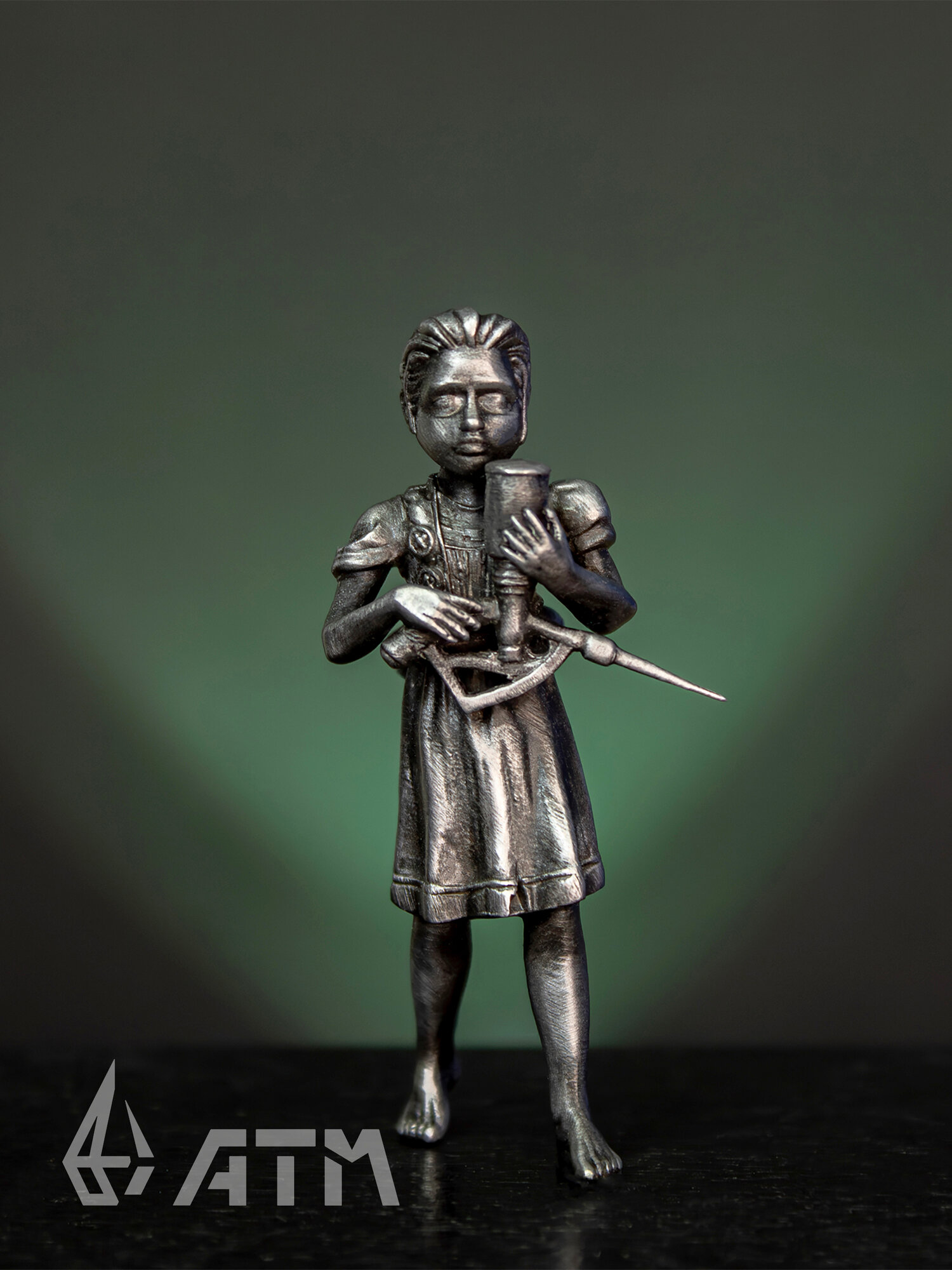 Маленькая Сестричка коллекционная металлическая фигурка Биошок / Little Sister BioShock Infinite