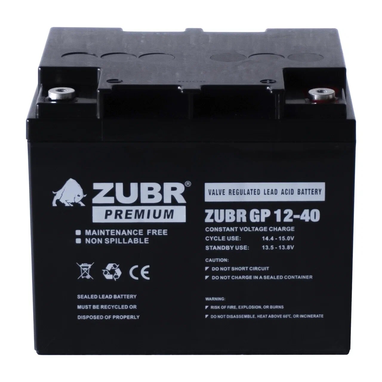 Аккумуляторная батарея для ИБП ZUBR GP12-40 12V40Ah