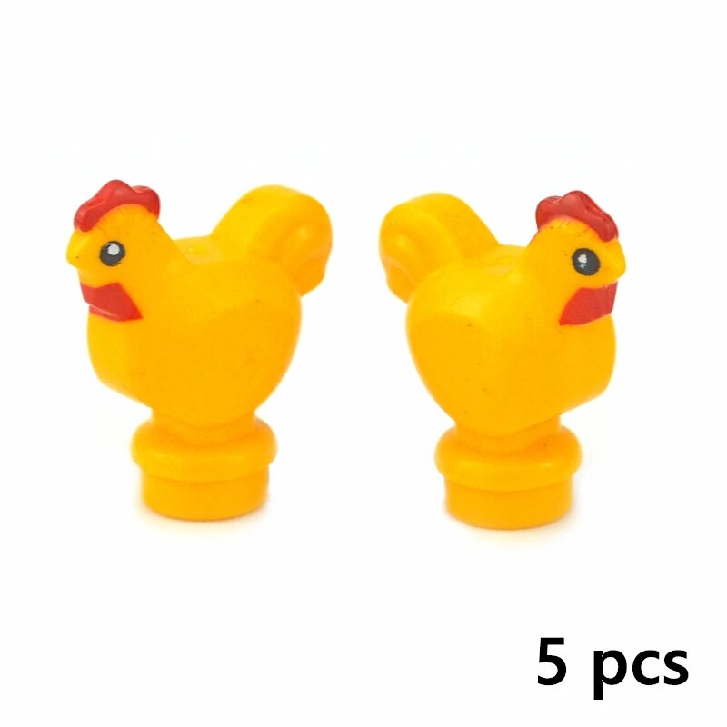 Лего-конструктор Леду: 5шт цыплят, цвет 5pcs chicken C