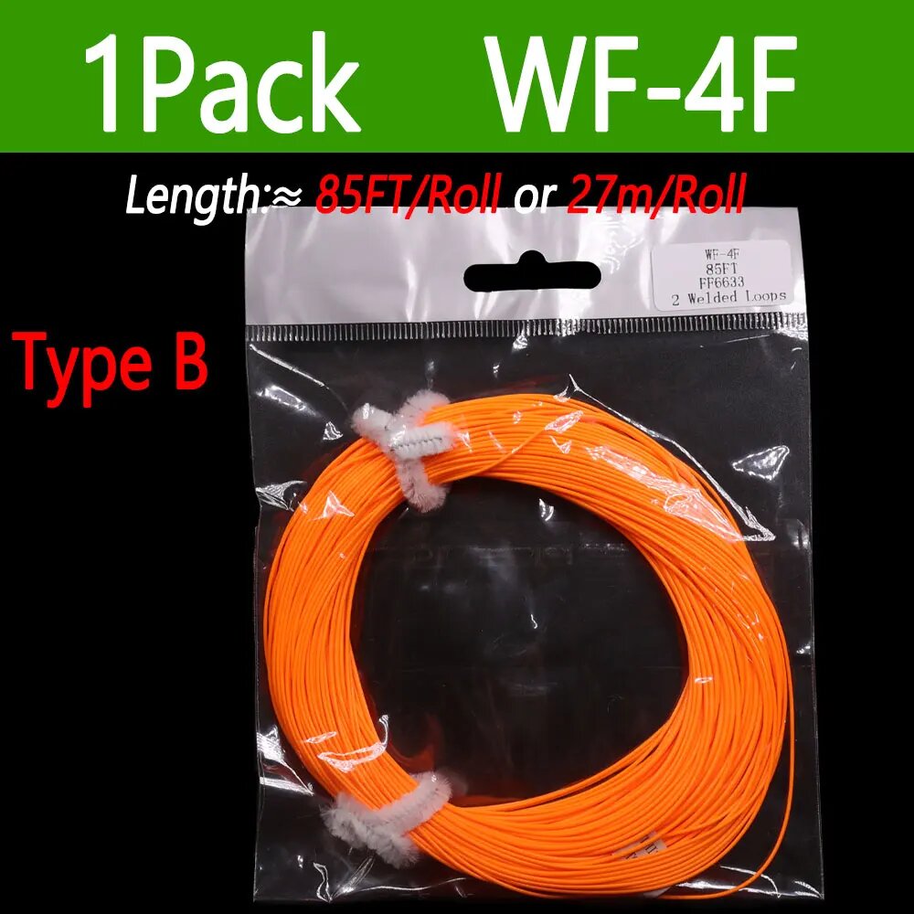 Леска для нахлыста WF-4F, 85 футов, 1pack