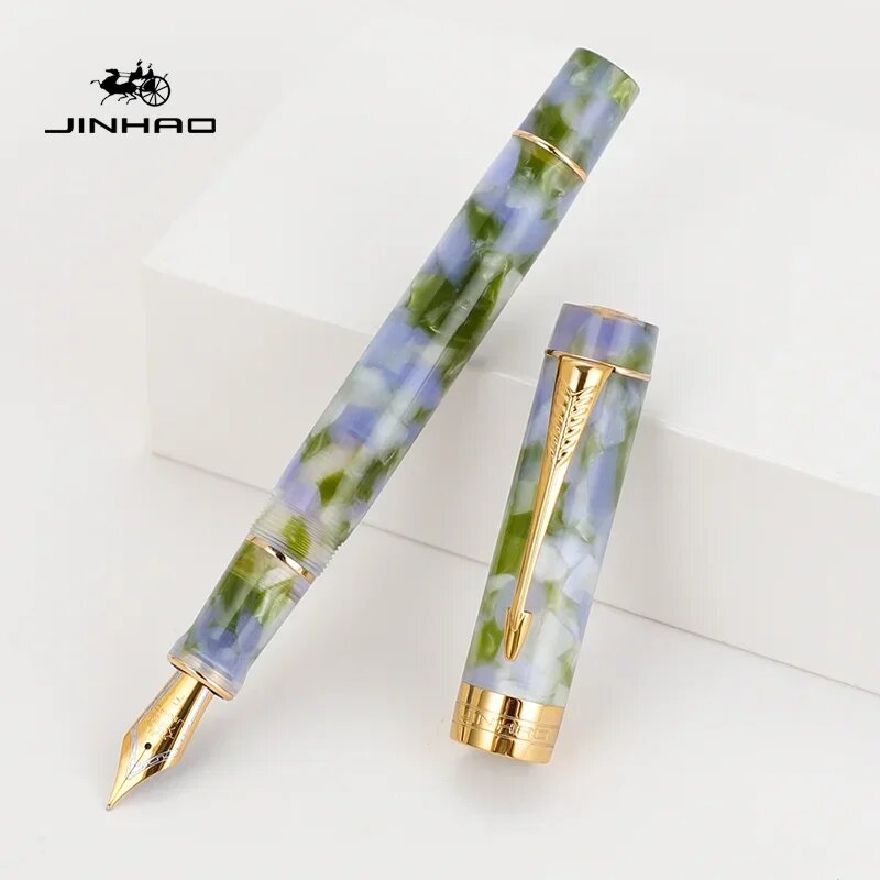 JINHAO 100 перьевая ручка F, Seaweed Green