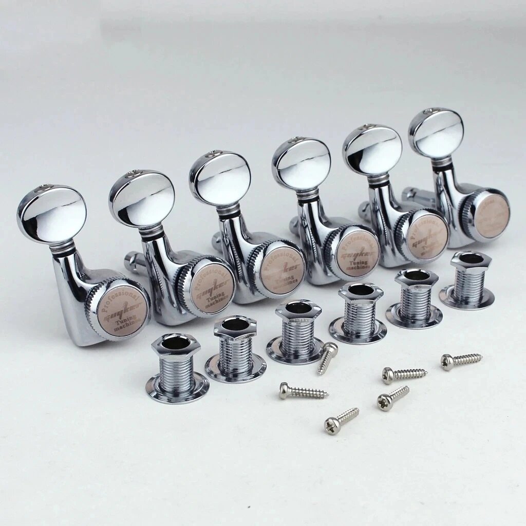 GUYKER Тюнеры для гитары 1:18 Хром D5-6R