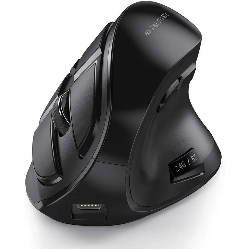 Вертикальная мышь беспроводная JOMAA Bluetooth, черная