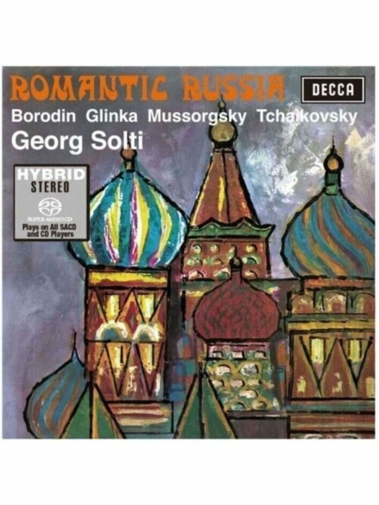 Музыка SACD Romantic Russia: Glinka, Mussorgsky, Borodin - Georg Solti - London Symphony Orchestra совершенно новый и еще запечатанный Новый,