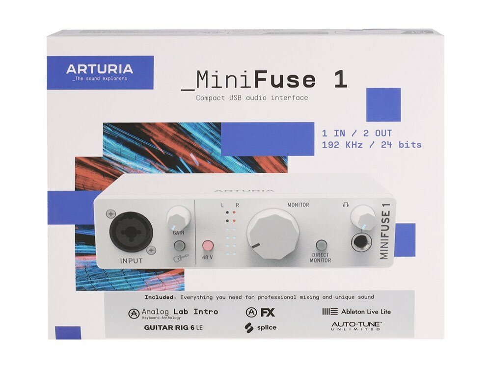 Arturia MiniFuse 1 White Аудиоинтерфейс — фото 1