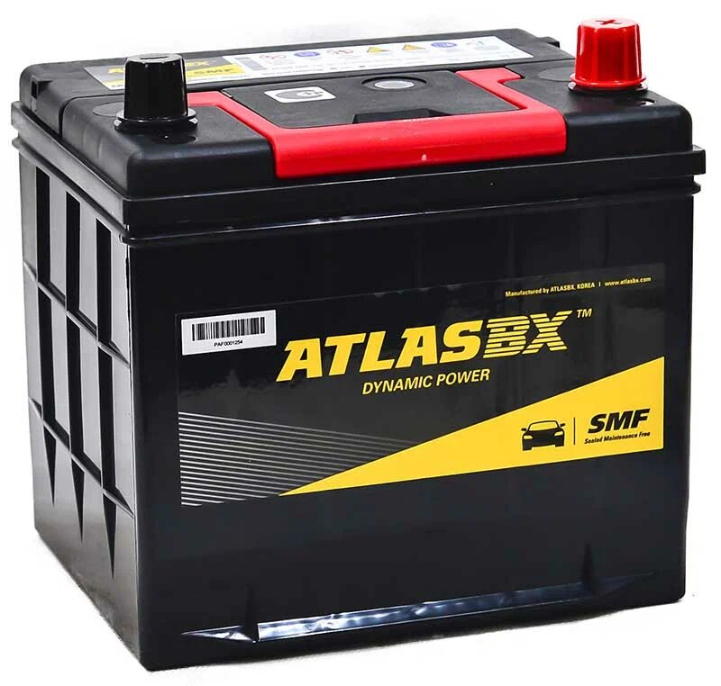Автомобильный аккумулятор Atlas Dynamic Power MF75D23FL (65R 580A 230x170x225)