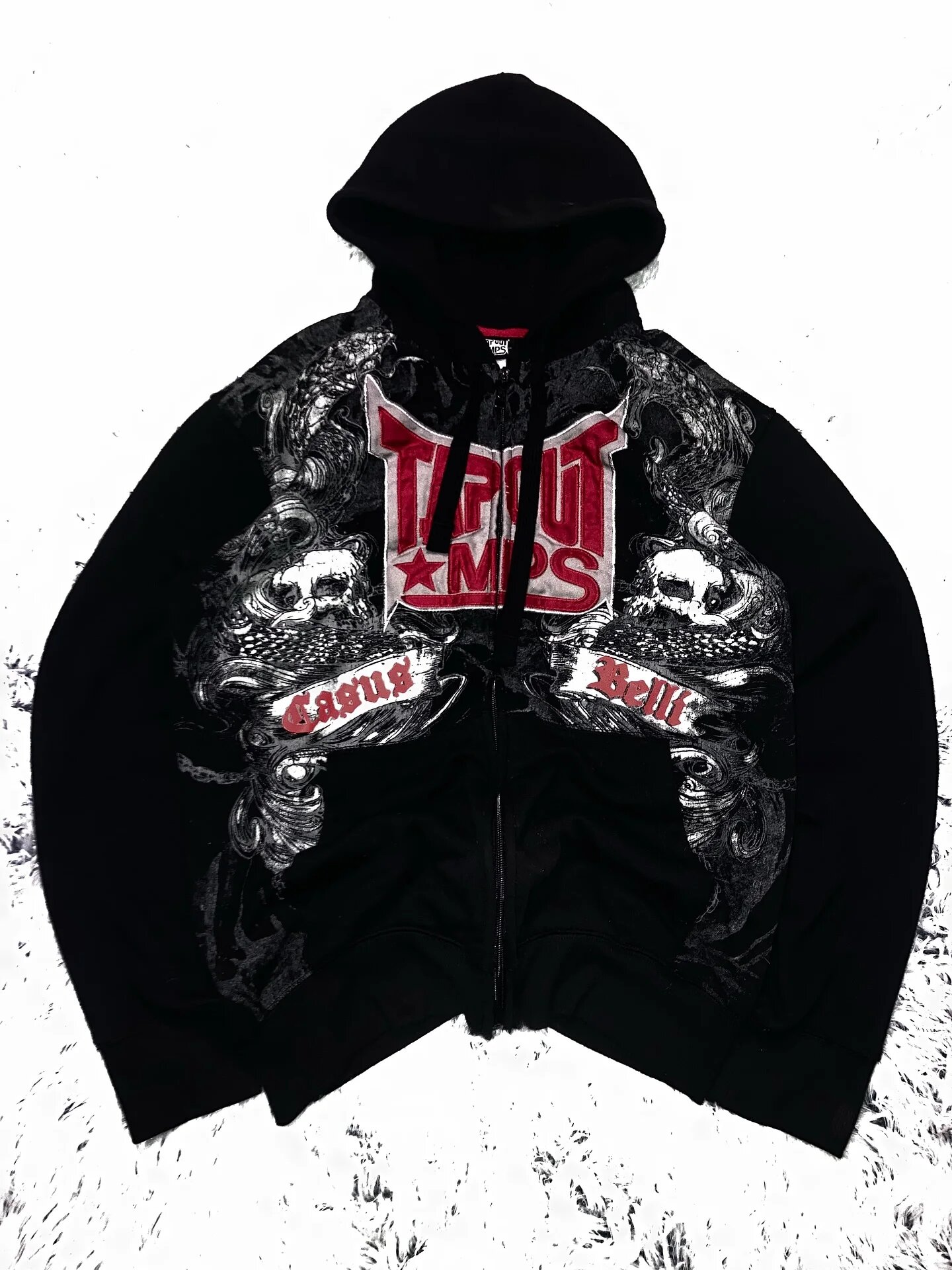 Мужская толстовка Tapout на молнии, черный, XL