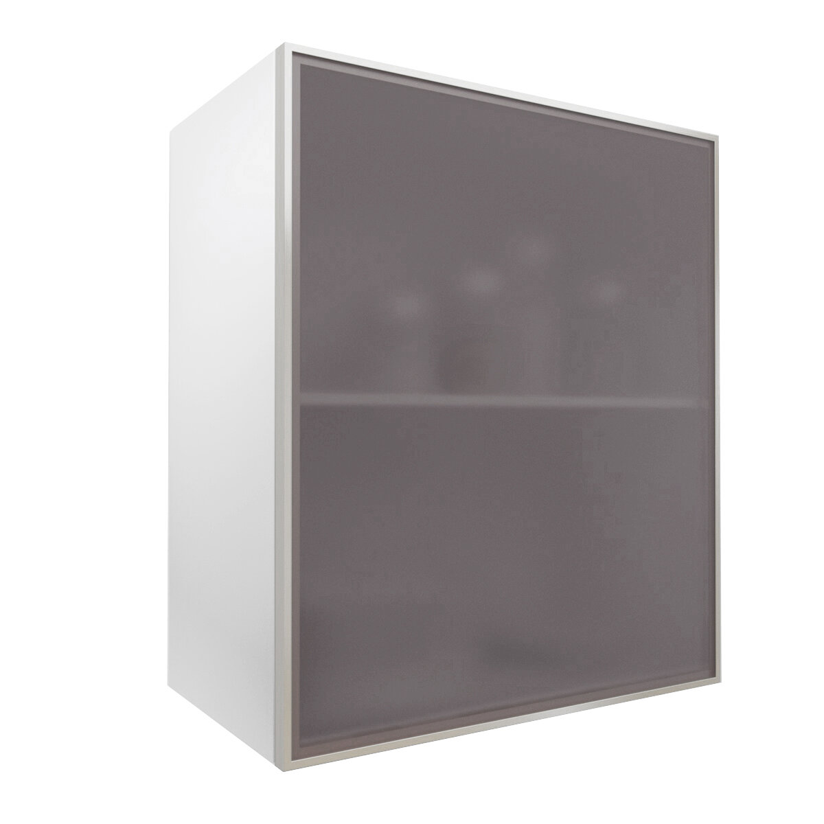 Фасад из алюминиевого профиля со стеклом Aluminum Glass 59,7х76,5х2 см, алюминий браш/бронза сатинат