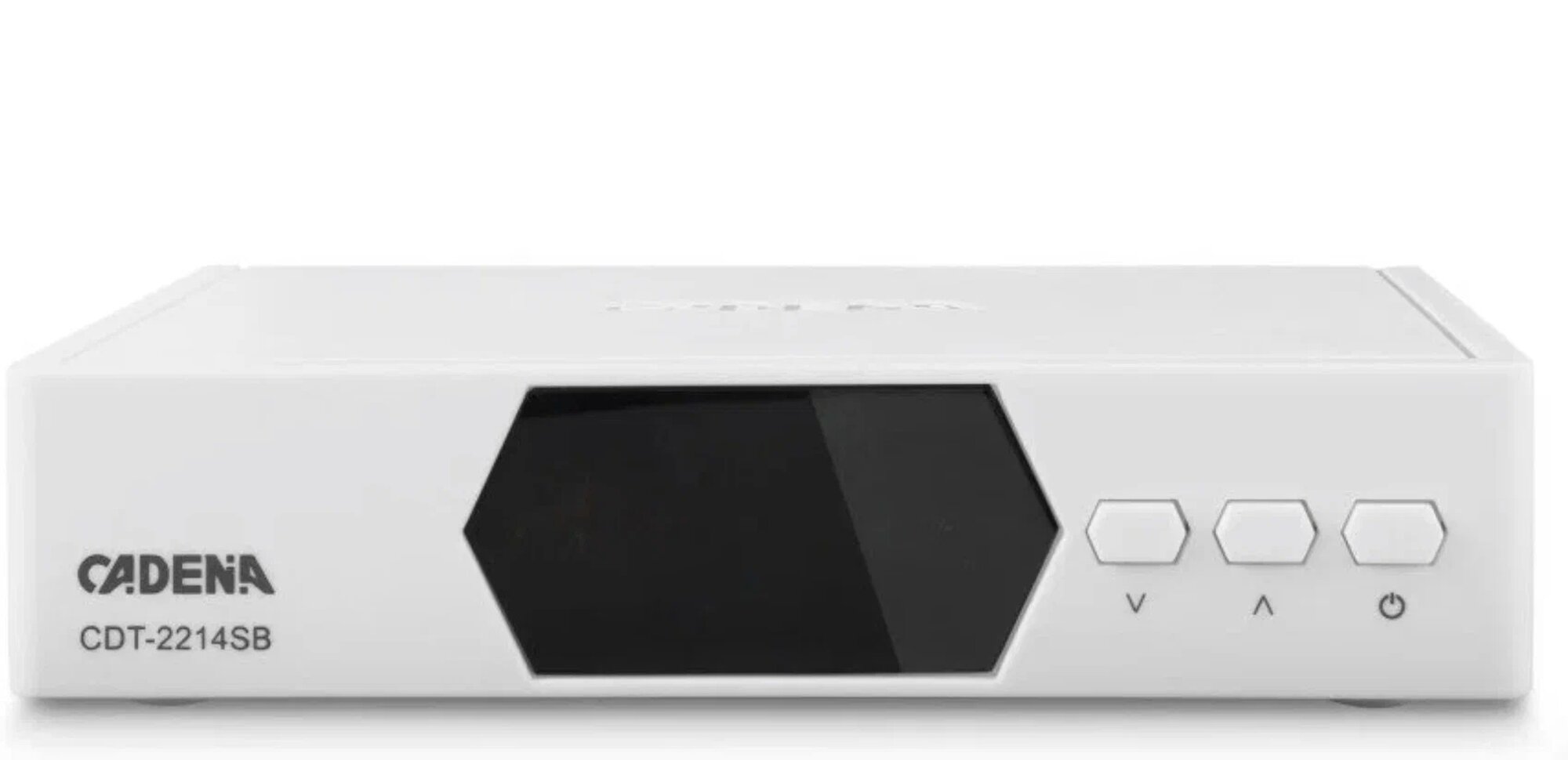 Цифровой эфирный приемник Cadena CDT-2214SB, белый, с пультом ДУ