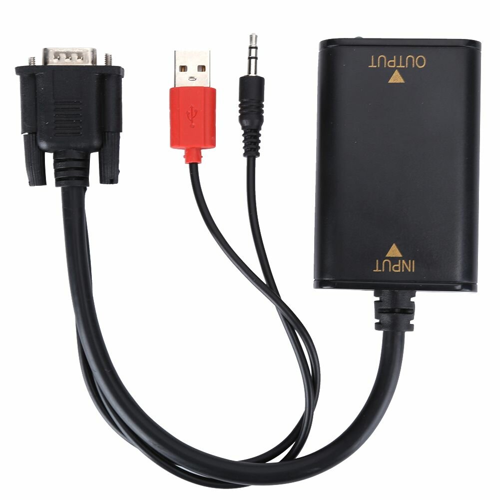 Видеоадаптер VGA to HDMI с USB аудио адаптером — фото 1