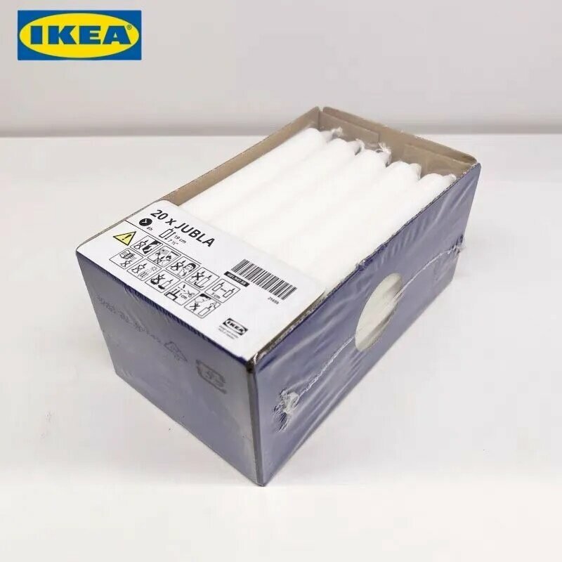 IKEA Свеча "без аромата D47S C82J", 19 см х 2.2 см, 20 шт
