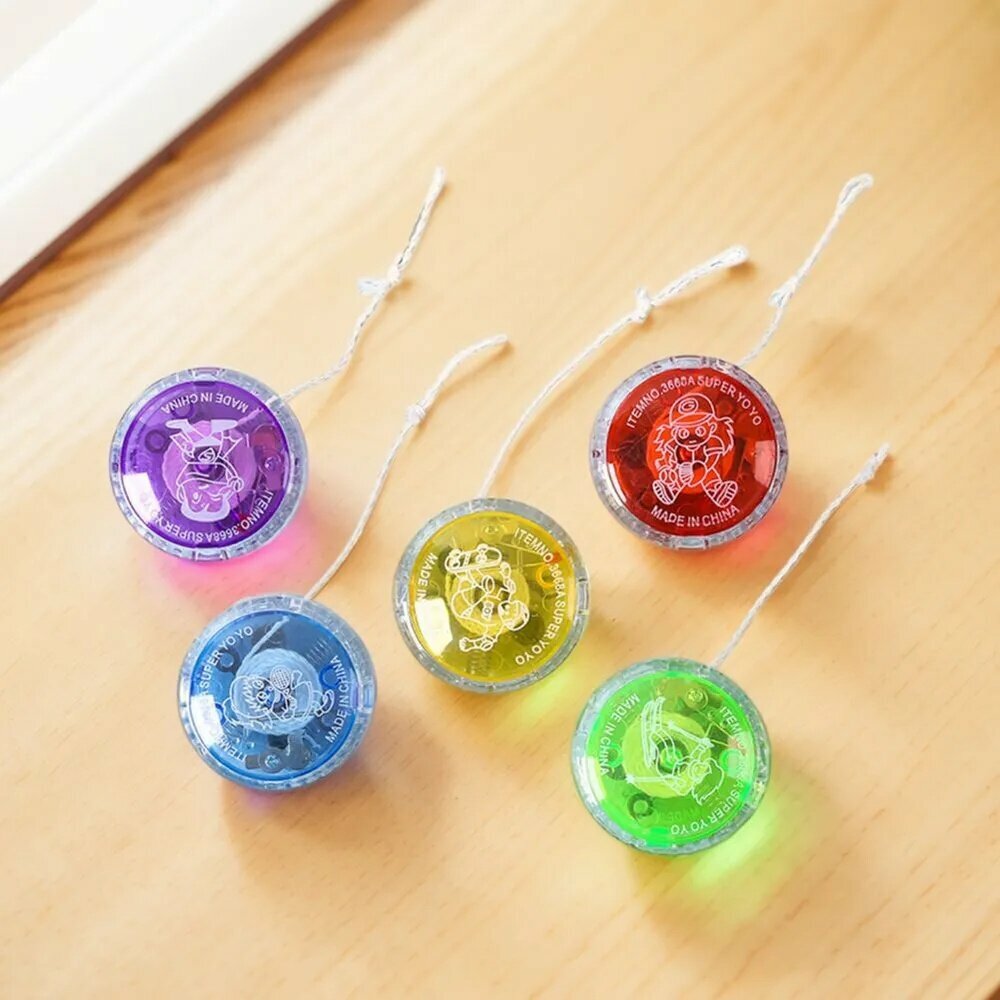 Светящиеся игрушки йо-йо, отзывчивый шарик с подшипником, светодиодная подсветка йо-йо для детей, начинающих
