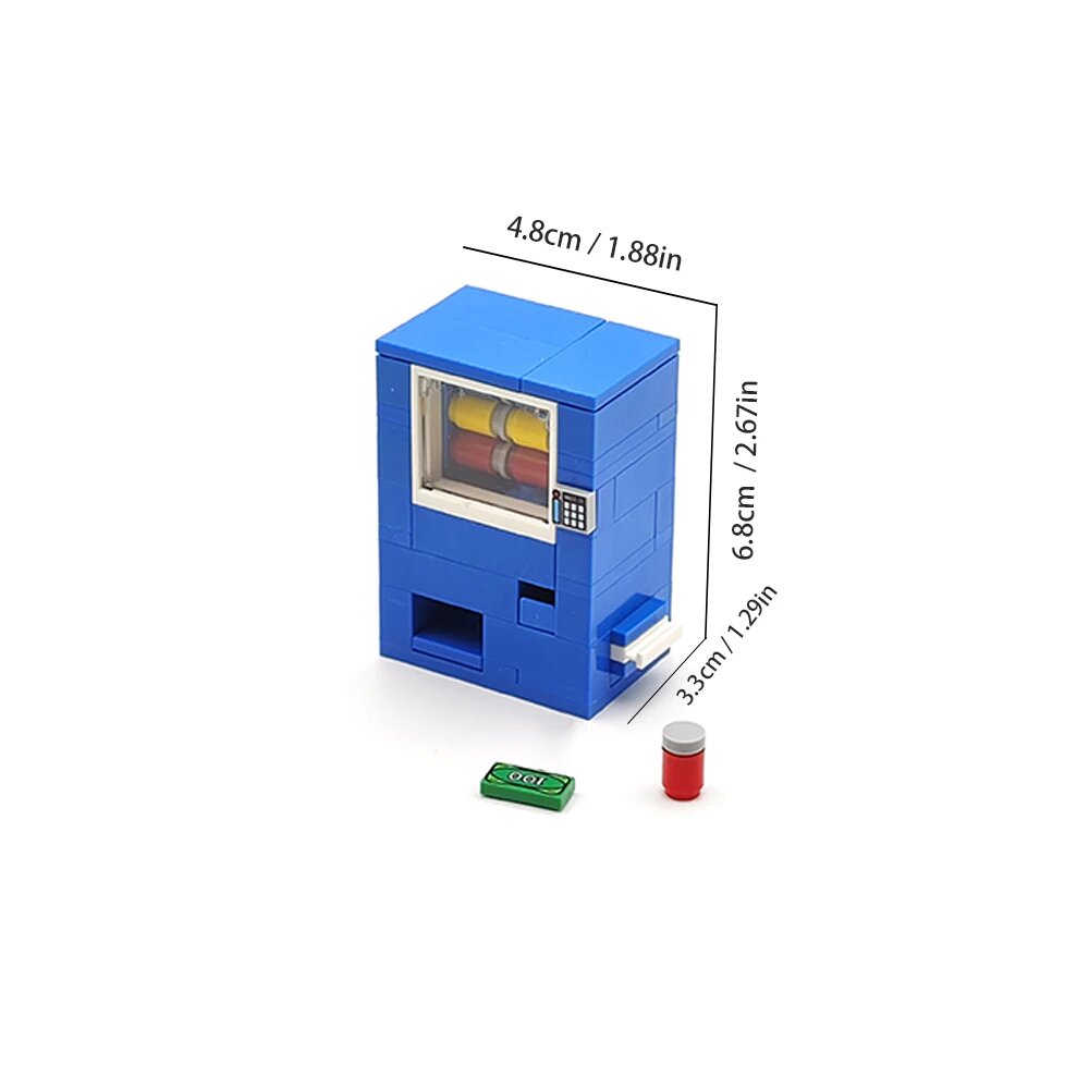 MOC Мини-автомат для напитков, Синий, Vending machine E