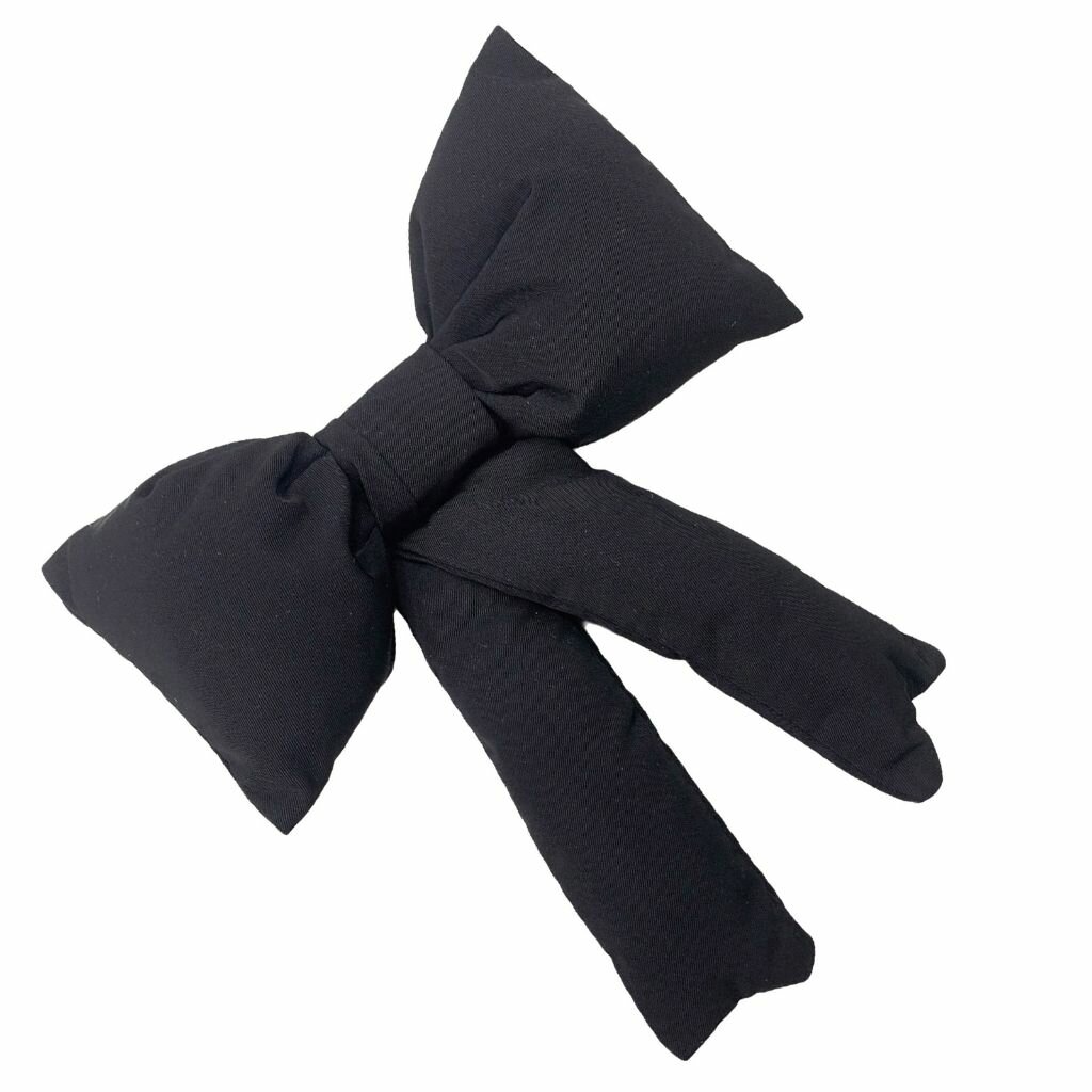 Тканевая подвеска с бантом-бабочкой и бантиком-шармом, Тканевая насадка для сумок и кошельков