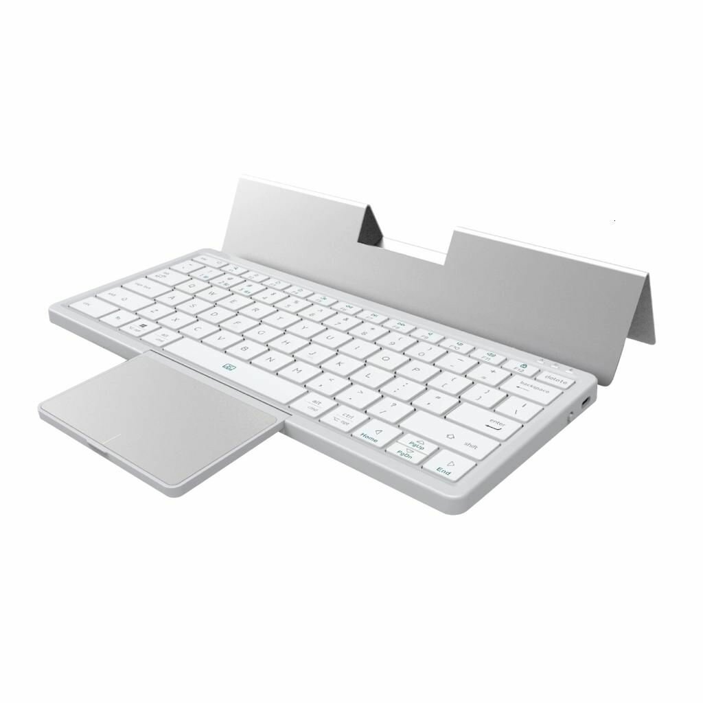 BT 5.2 Планшетная клавиатура с чехлом и подставкой, Серебро