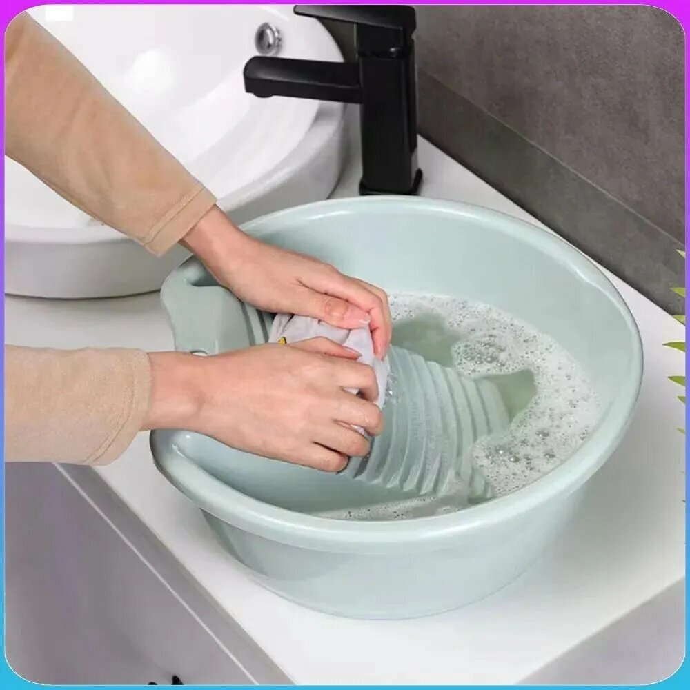 Стиральная доска и умывальник "два в одном" Тазик для стирки белья хозяйственные товары