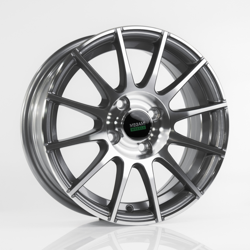 Диск колесный Megami MGM-35 6,0x15 4x98 Dia58.6 ET35 цвет GMF (темно-серый, полировка)