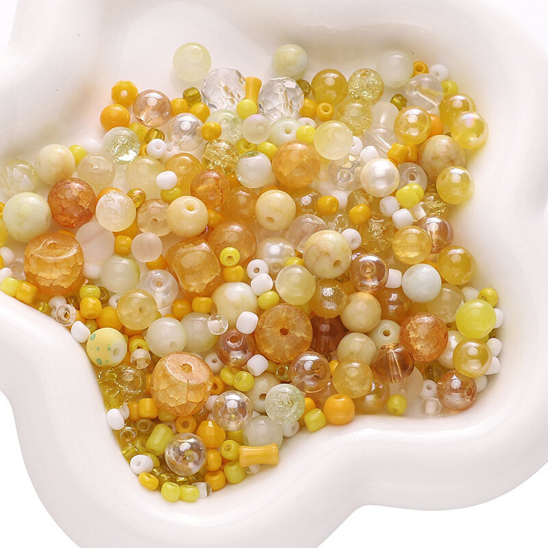 Стекло смешанное 3-12 мм красочные микро стеклянные бусины разбросанные бусины мобильный телефон Шарм орнамент DIY браслет бусины материал упаковки