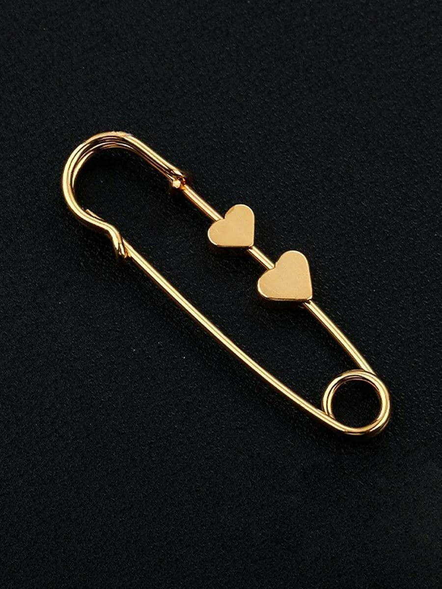 Булавка 4.8 см, 3 шт, цвет: золотой