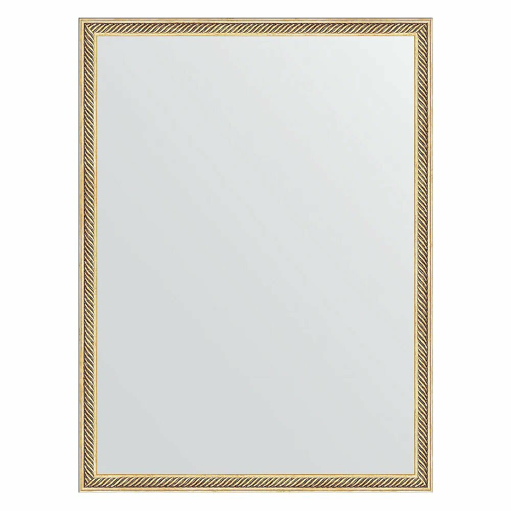 Зеркало EVOFORM в багетной раме - витое золото 28 mm (58x78 cm) 0640