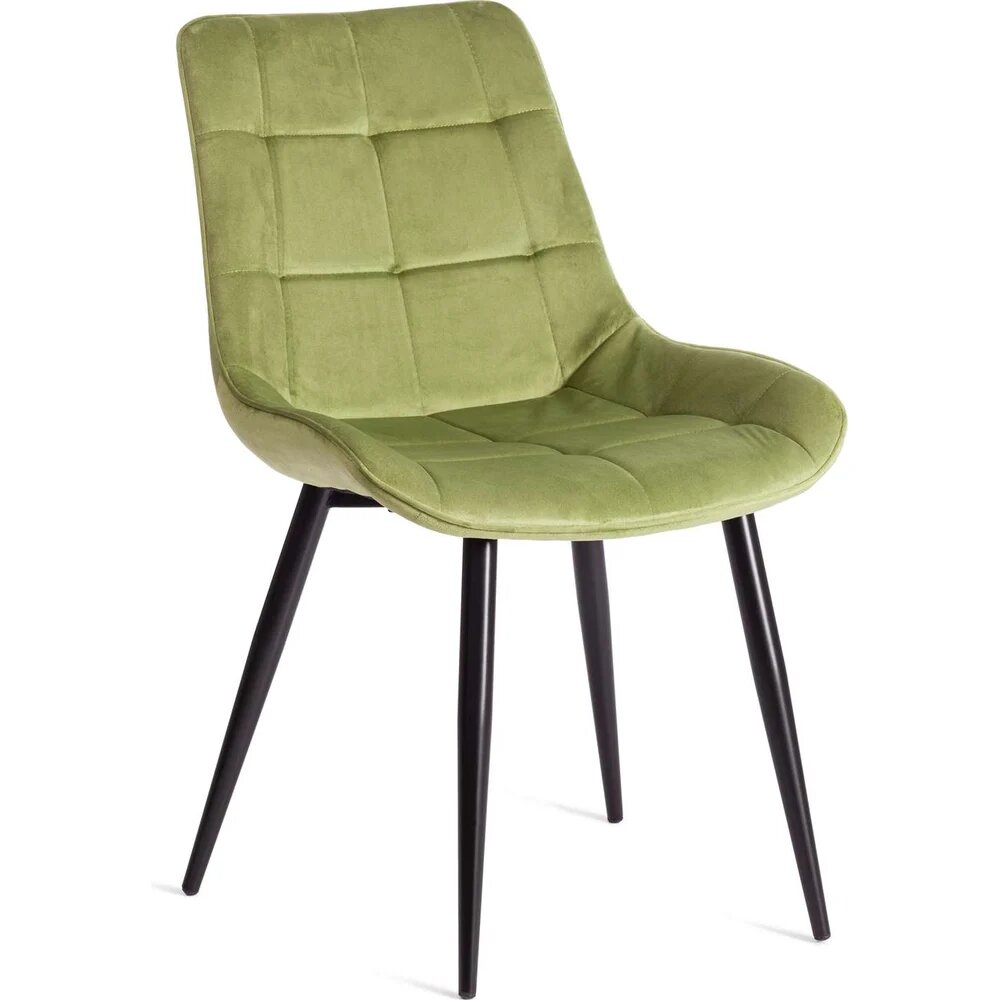 Стул Tetchair Abruzzo ( mod. 8060 ) / 1 шт. в упаковке металл/вельвет, 52x63x85 см, зеленый (hlr 54)/черный 19599