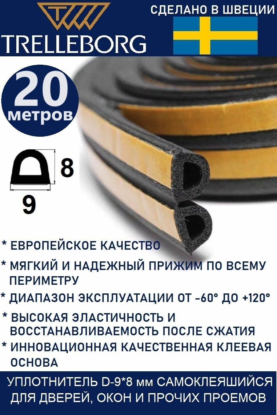Уплотнитель для окон и дверей