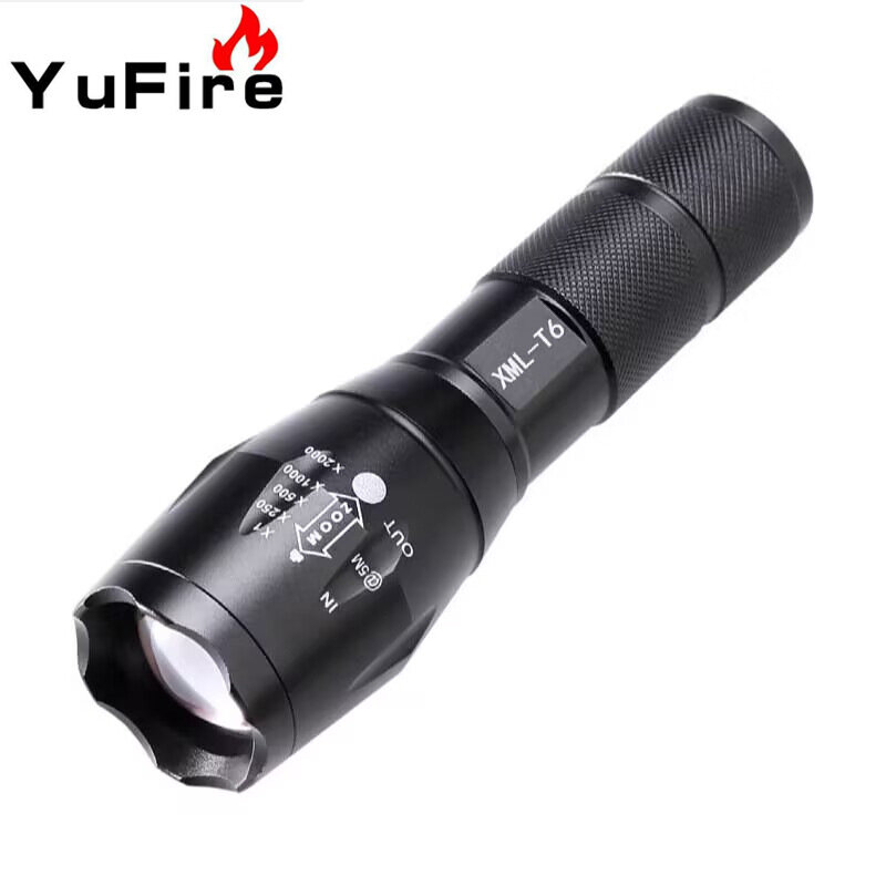 T6 фонарик перезаряжаемый открытый мини-фонарик зум езда длинный выстрел водонепроницаемый фонарик L2 Фонарик T6 + 1