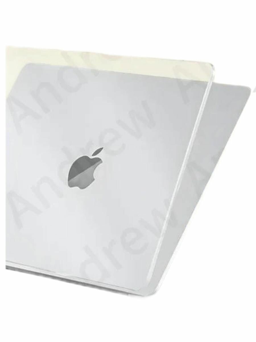 Чехол для MacBook Air 13.6 M2 M3 М4 / Пластиковая накладка с защитой от отпечатков для Макбук Аир 13.6 2022 2024 2025 (A2681 A3113 A3240), Цвет: Прозрачный матовый