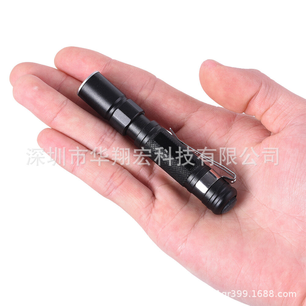 XPE Мини-фонарик с креплением для ручки, алюминиевый сплав, телескопический зум, многофункциональный, длинная модель