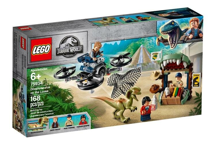Конструктор LEGO Jurassic World 75934 Побег дилофозавра, Capture The Twin Spine Dragon