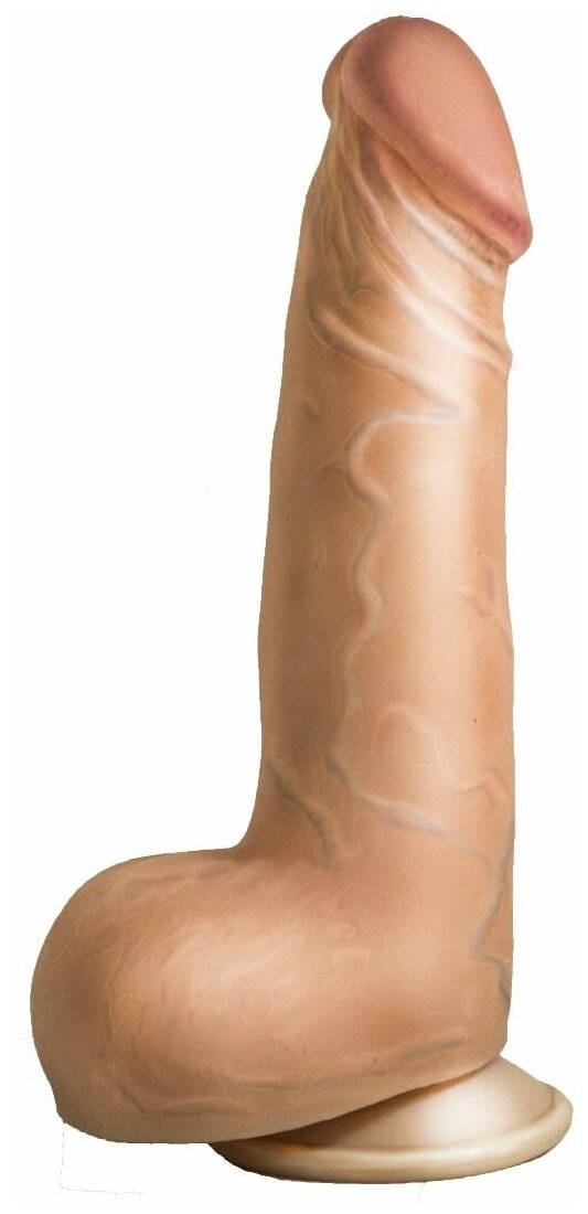 Телесный фаллоимитатор HUMAN COPY 7,5" - 21 см, LOVETOY (А-Полимер), неоскин, телесный