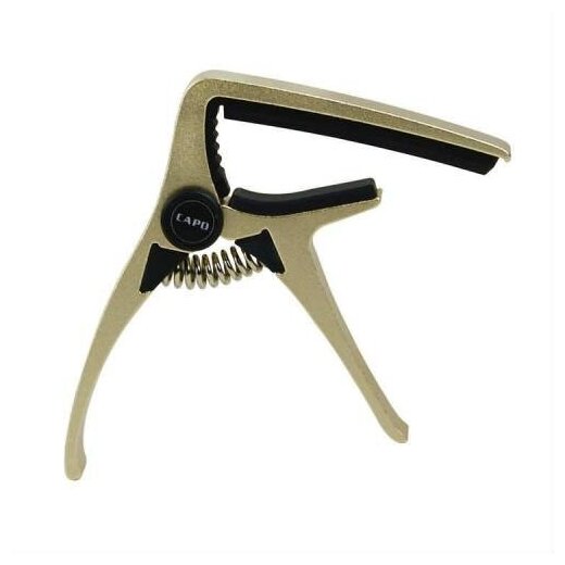 Каподастр для акустической гитары, золотистый Aroma AC-20 gold