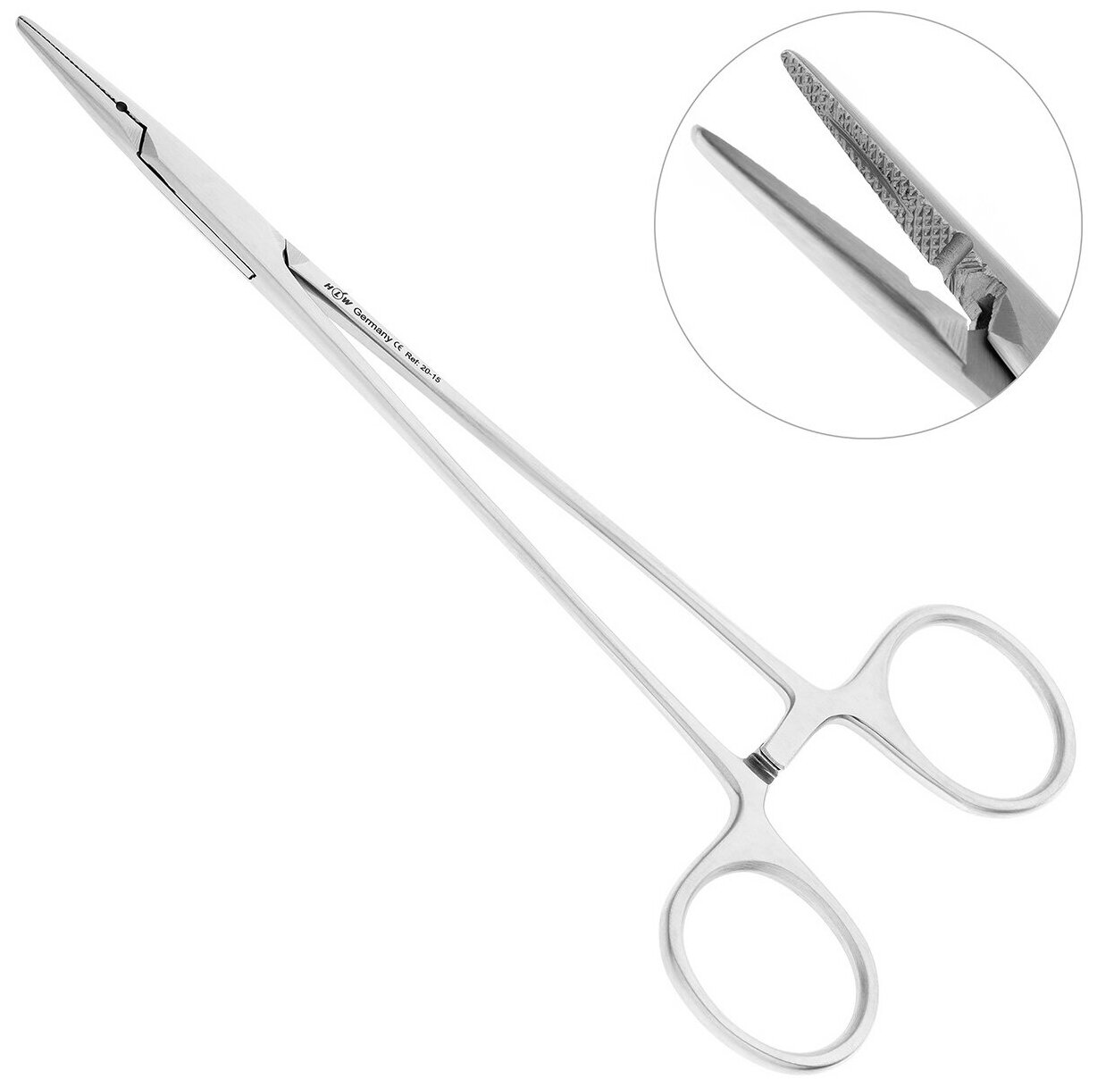 Иглодержатель хирургический Crile Wood, 15 см, 20-15*