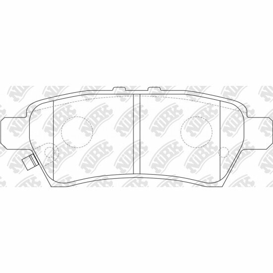 Колодки тормозные дисковые Nibk PN0430, 4 шт