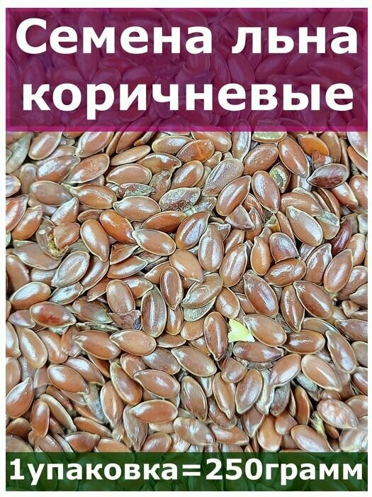 Семена льна коричневые, 250 гр, Вегетарианский продукт, Vegan