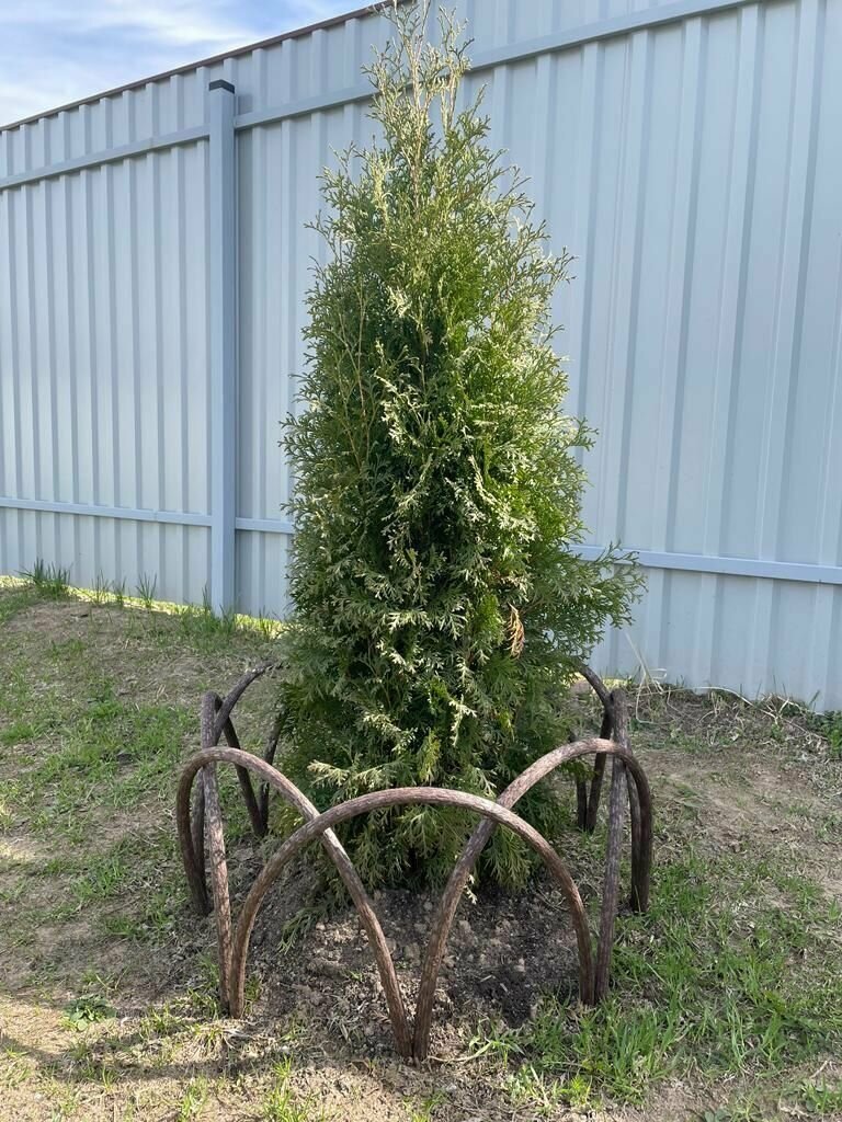 Заборчик, ограждение из полимерной лозы ДПК для грядок, клумб и цветников, высота 40см, цвет коричневый, 8 секций